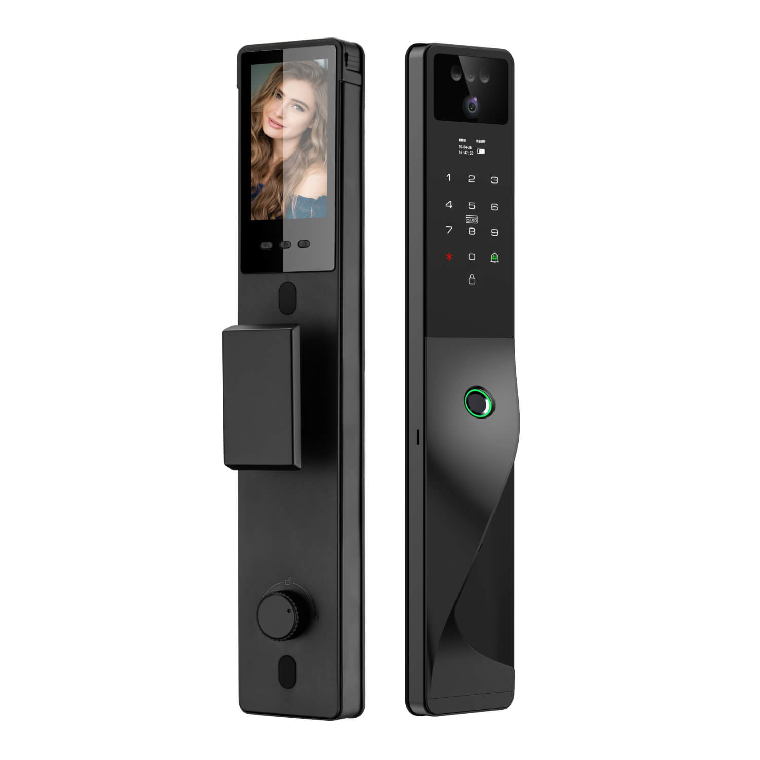 SAM2 - 3D Face Recognition Smart Lock with Dual Battery & Optional Palm ...